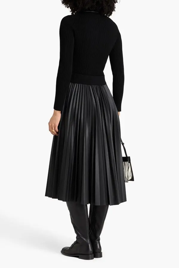 Simkhai Livana Ribbed Polo Sweater