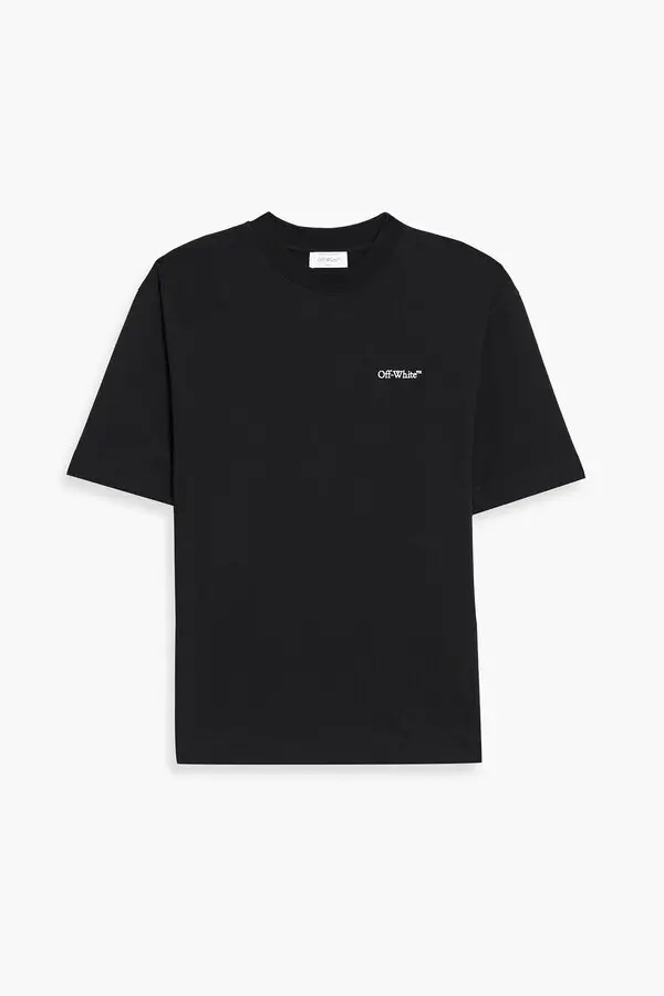 Off-White Printed Cottonjersey Tshirt - Black