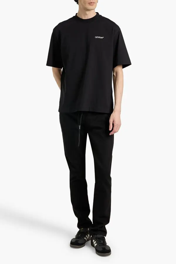 Off-White Printed Cottonjersey Tshirt - Black