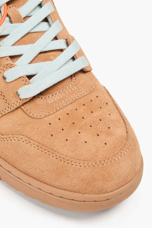 Off-White Out Of Office Suede Sneakers - Camel