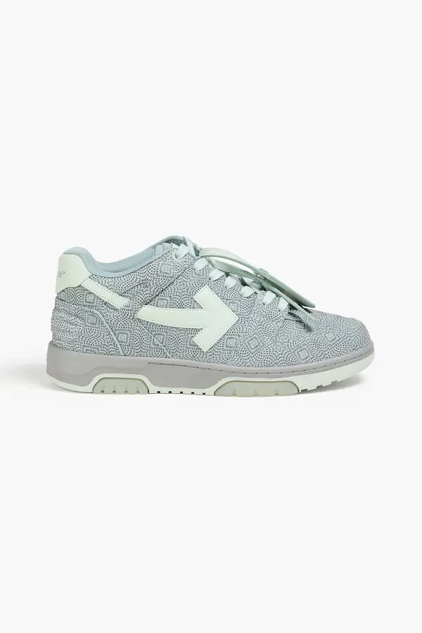 Off-White Out Of Office Textured Suede Sneakers