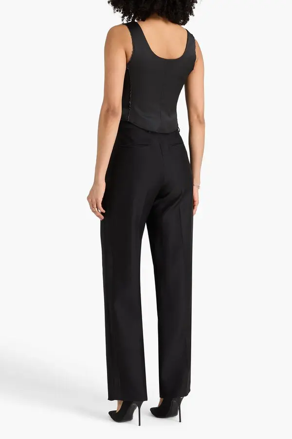 Simkhai Carly Satin-twill Bustier Top