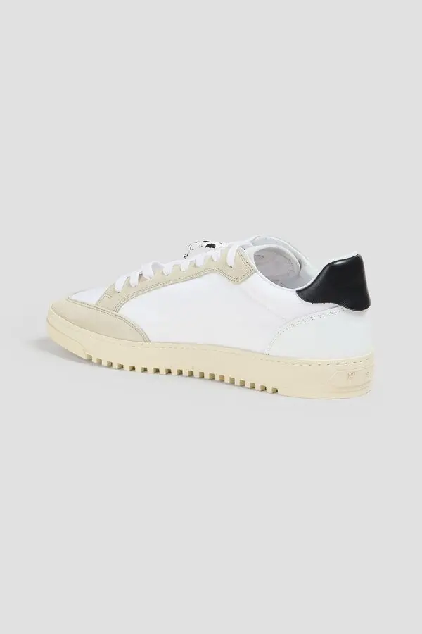 Off-White 5.0 Canvas, Leather And Suede Sneakers - White