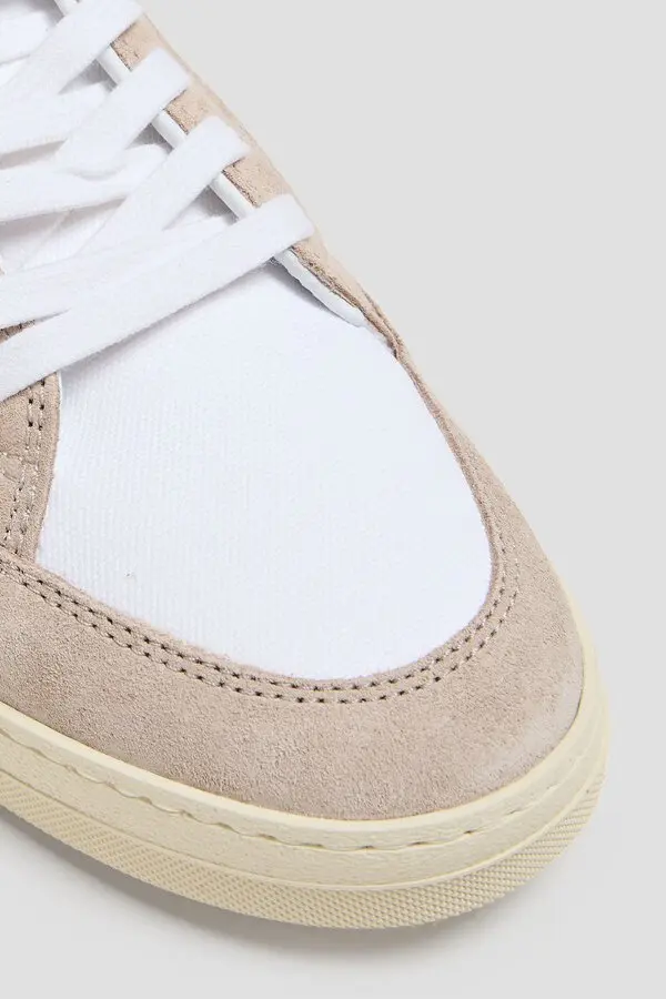 Off-White 5.0 Canvas, Leather And Suede Sneakers - White