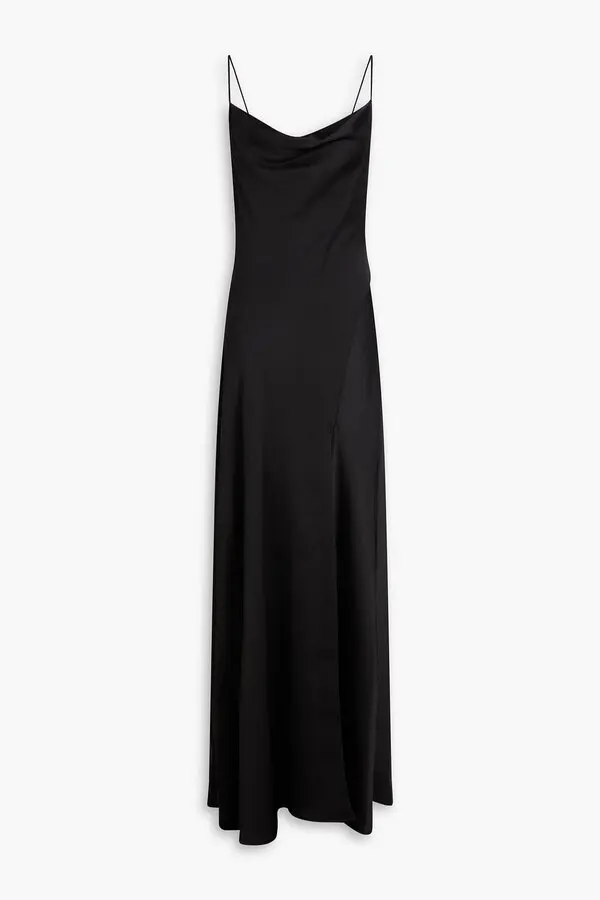 Simkhai Signature Finley Draped Gown - Black