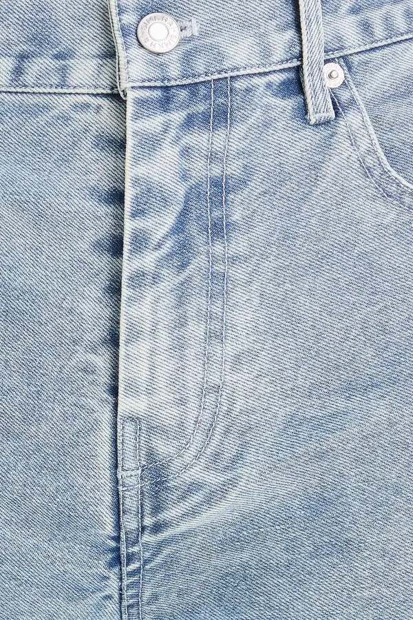Simkhai Betty Embroidered Straight-leg Jeans