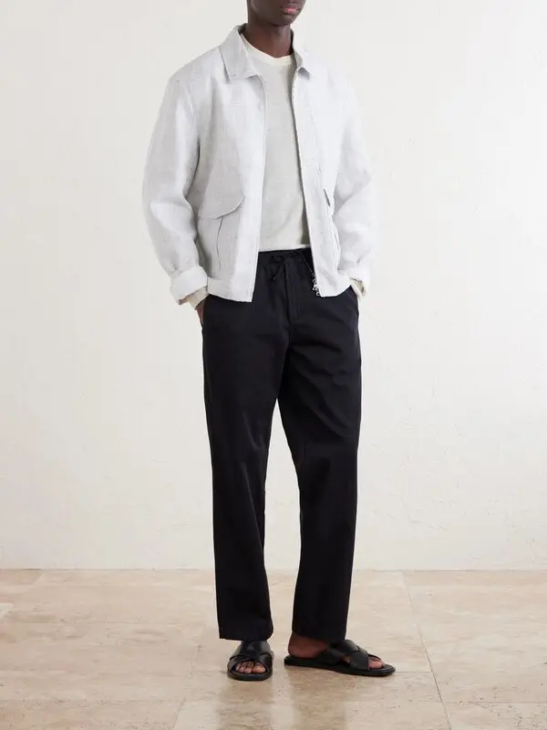 Mr P. Checked Linen Blouson Jacket