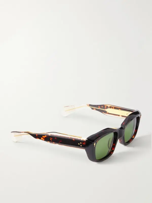JACQUES MARIE MAGE Corniche Square-frame Sunglasses - Brown