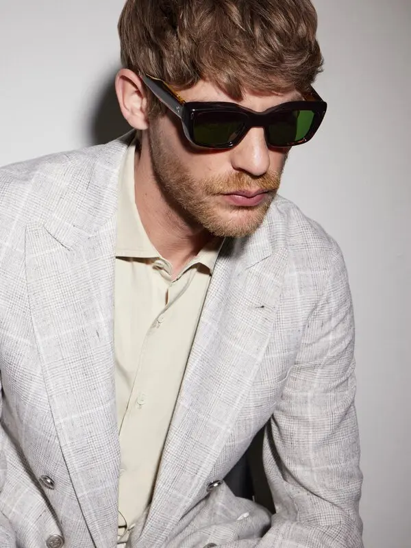 JACQUES MARIE MAGE Corniche Square-frame Sunglasses - Brown