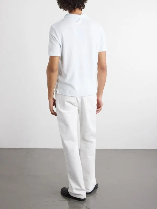 Thom Sweeney Terry-cotton Polo Shirt