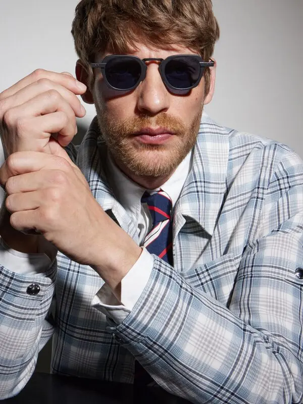 Thom Browne Square-frame Titanium Sunglasses - Black
