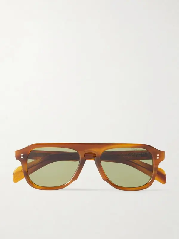 CUTLER AND GROSS Gr14 Aviator-style Sunglasses - Brown