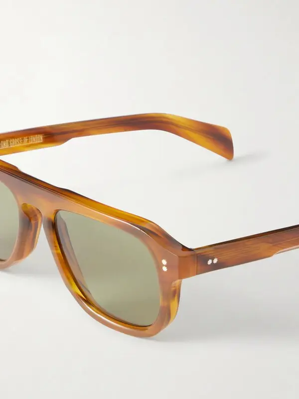 CUTLER AND GROSS Gr14 Aviator-style Sunglasses - Brown
