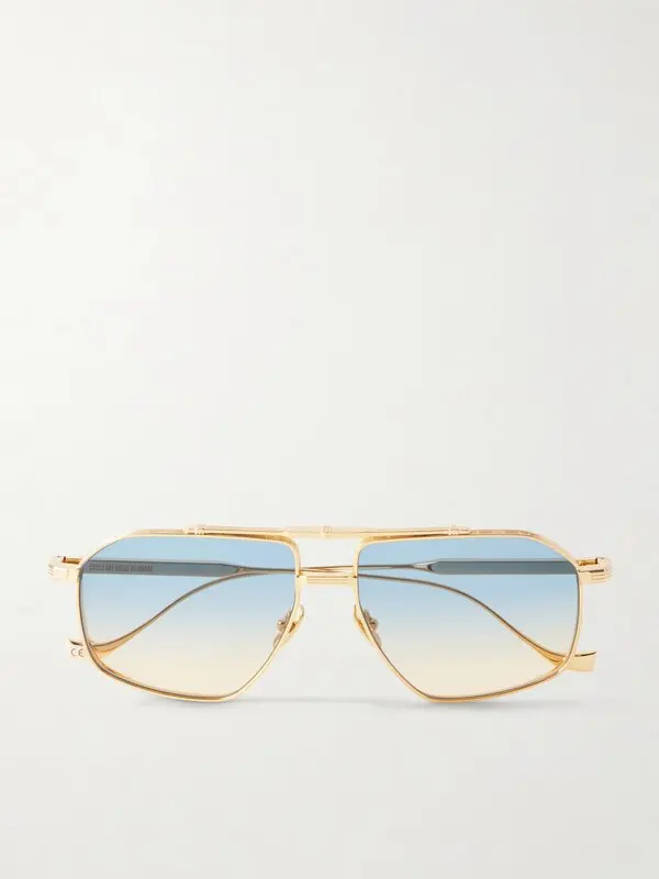 CUTLER AND GROSS 1424 Aviator-style Sunglasses - Gold