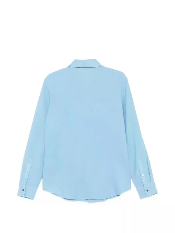GOD'S TRUE CASHMERE Cashmere Flap-pocket Shirt - Blue