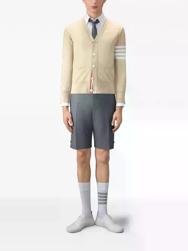 Thom Browne 4-bar V-neck Cardigan