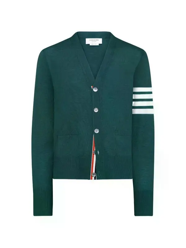 Thom Browne 4-bar V-neck Cardigan