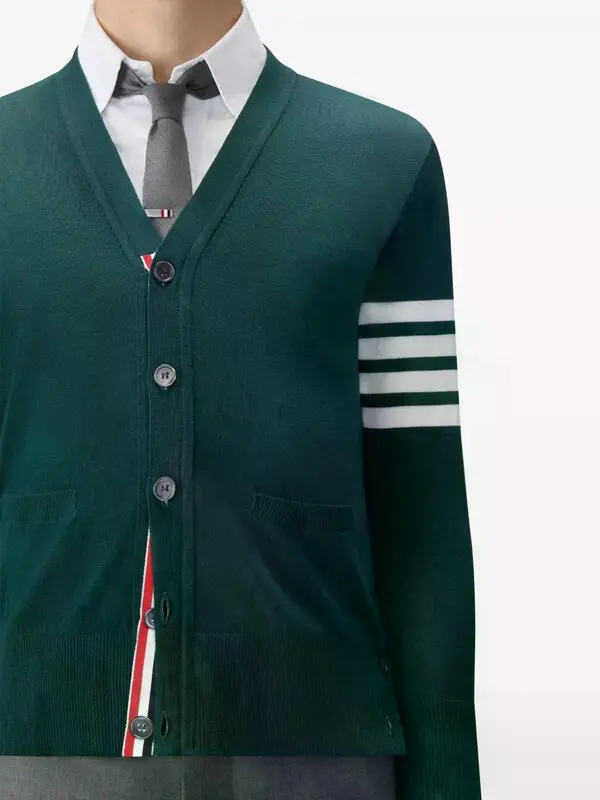 Thom Browne 4-bar V-neck Cardigan