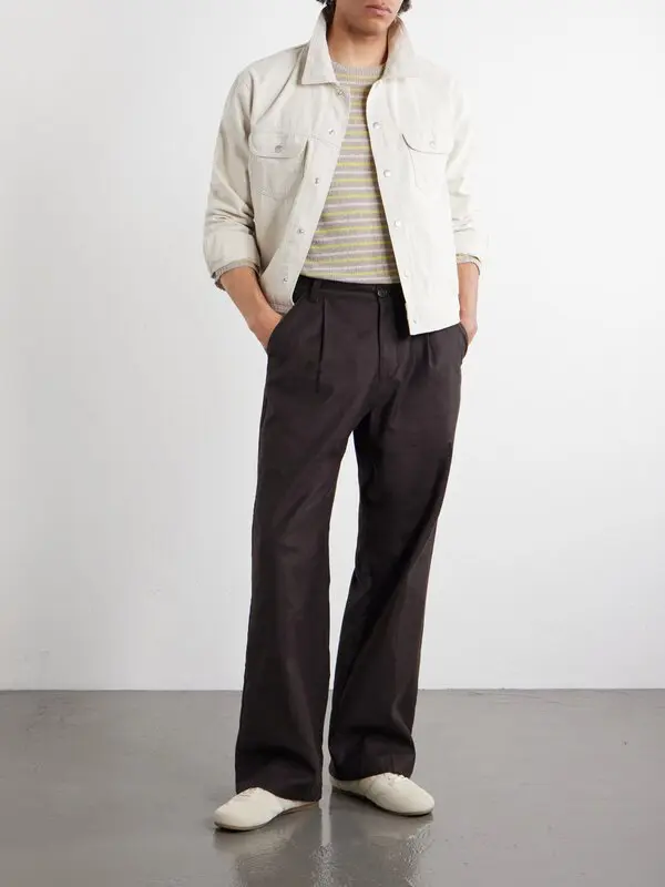 FRAME Cotton Trucker Jacket - Neutrals