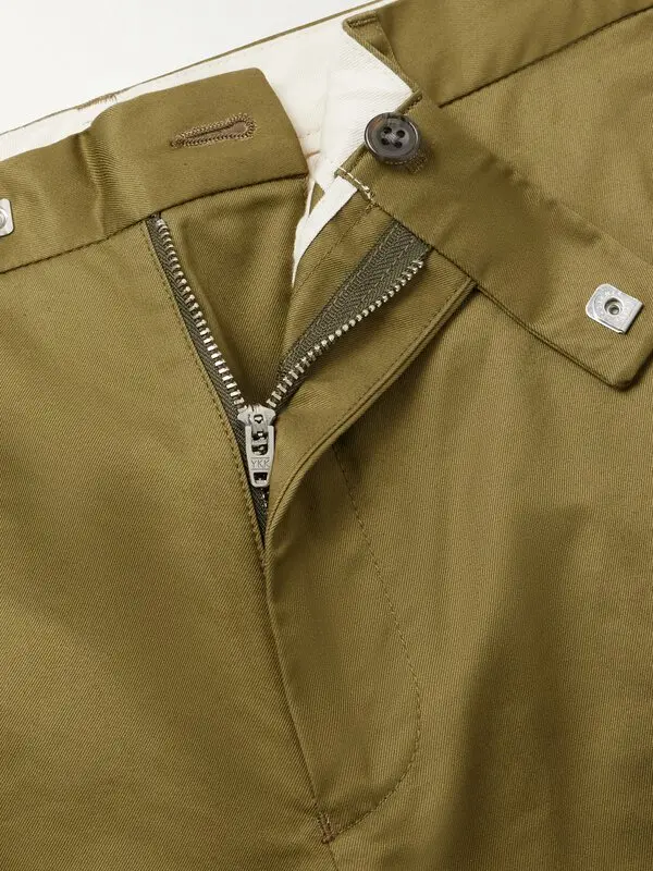 BEAMS Ivy Straight-leg Cotton-twill Trousers - Green
