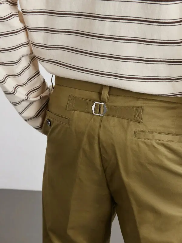 BEAMS Ivy Straight-leg Cotton-twill Trousers - Green