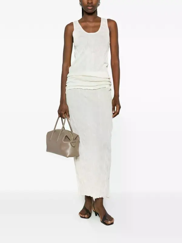 TOTEME Crinkled-texture Top - Neutrals