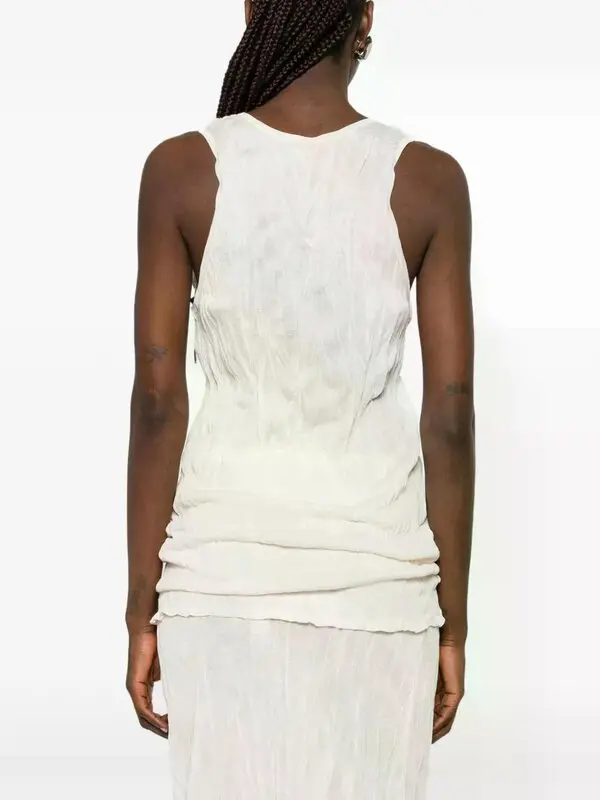 TOTEME Crinkled-texture Top - Neutrals