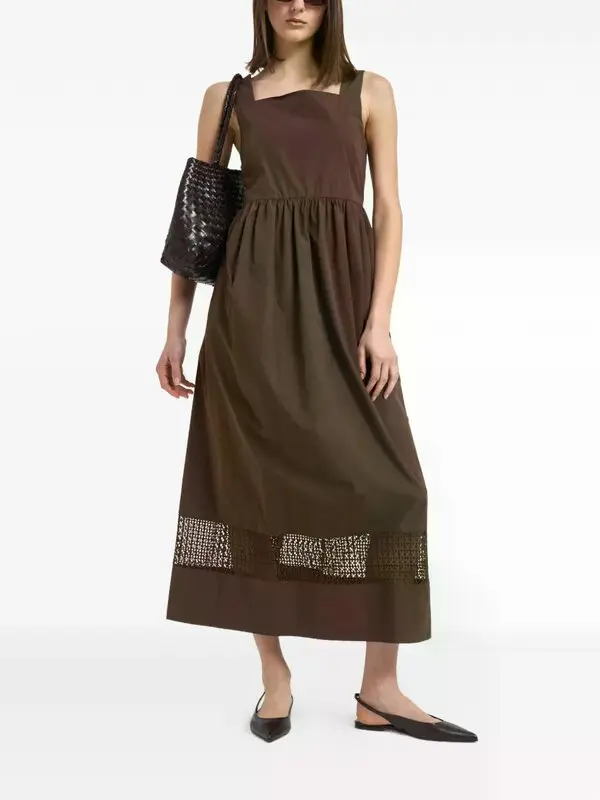 Max Mara Lace-panel Midi Dress