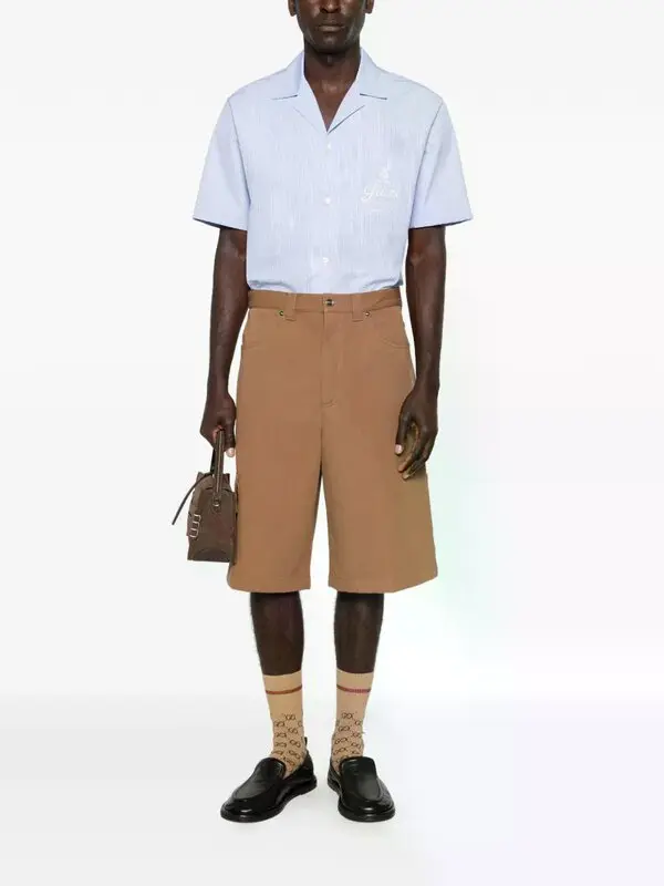 Gucci Gg-motif Multiple-pocket Shorts