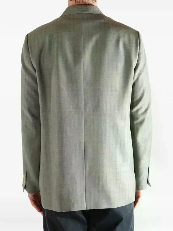 Auralee Check-pattern Wool Jacket
