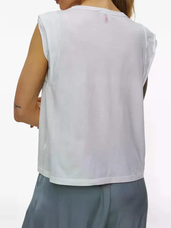DEHA Rhinestone-embellished Cap-sleeve T-shirt