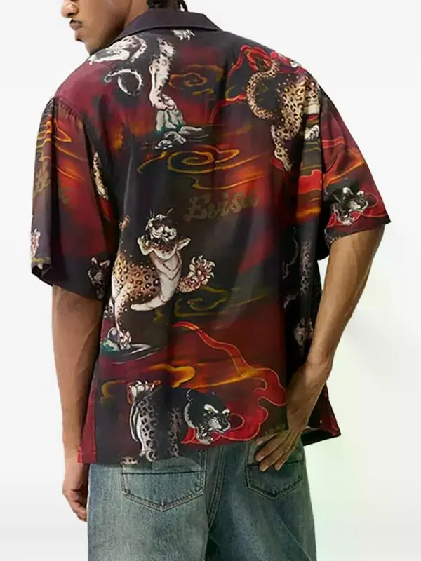 EVISU Leopard-print Shirt