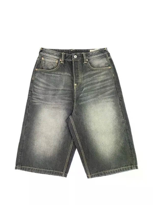 EVISU Seagull Embroidery Denim Shorts