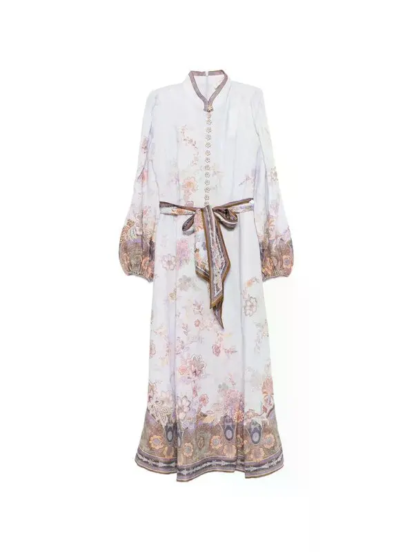 Zimmermann Luna Floral-print Linen Maxi Dress