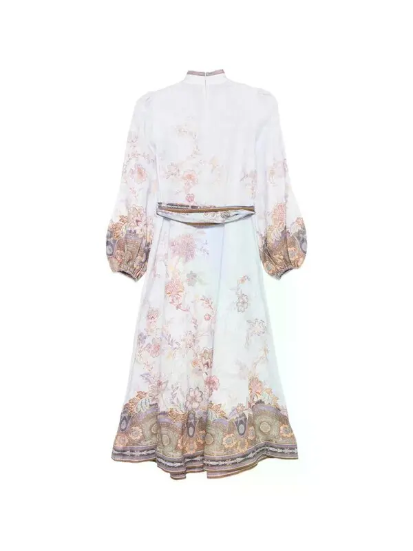 Zimmermann Luna Floral-print Linen Maxi Dress