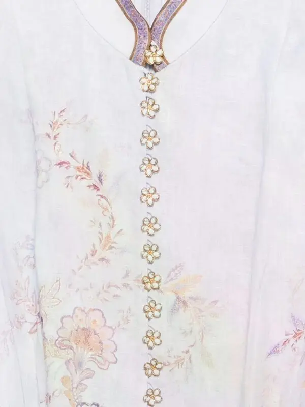Zimmermann Luna Floral-print Linen Maxi Dress