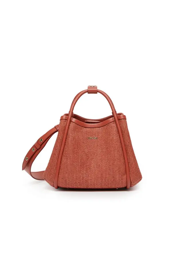 Max Mara Raffia-effect Mini Bag