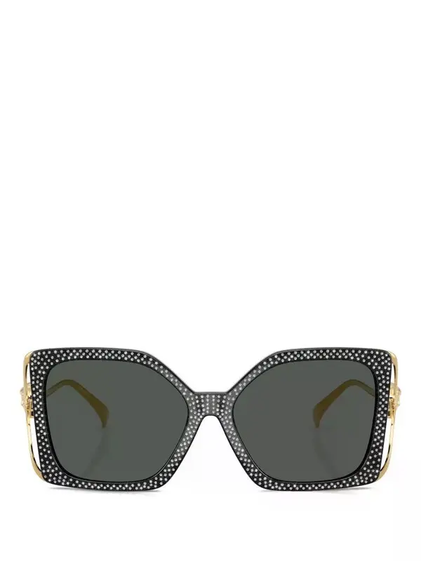 Versace Crystal-embellished Square Sunglasses