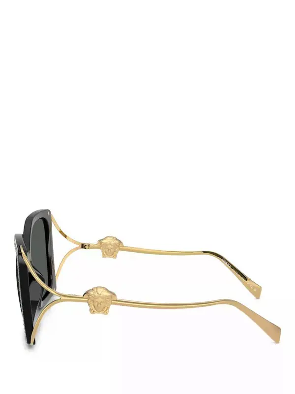 Versace Crystal-embellished Square Sunglasses