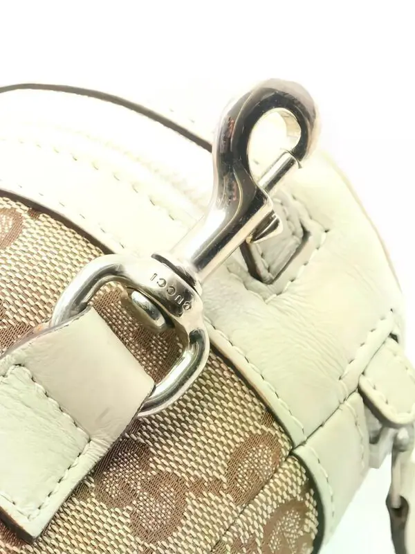 Gucci 2010s Canvas Leather Bottle Case