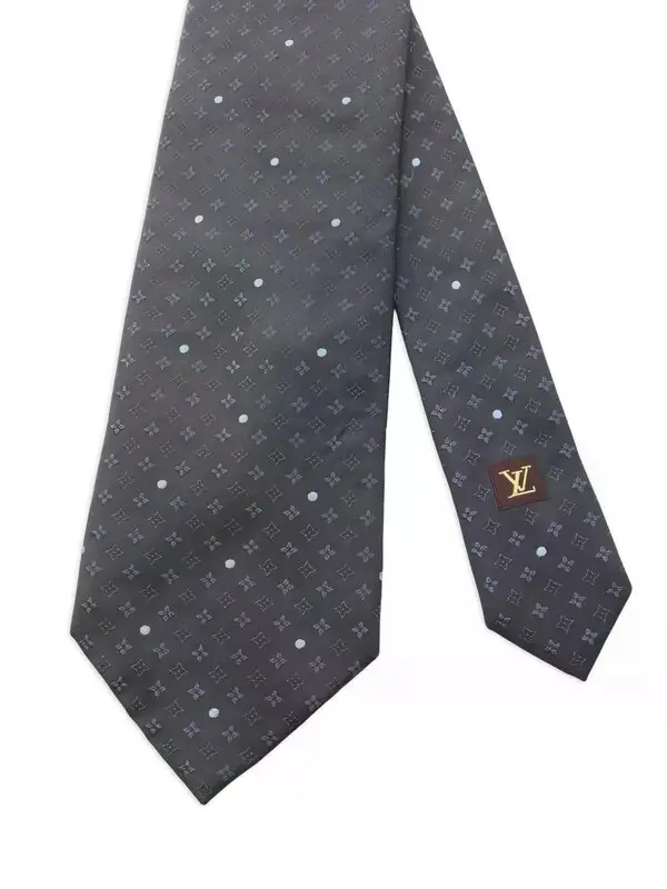 LOUIS VUITTON Monogram Classic Neck Tie - Grey