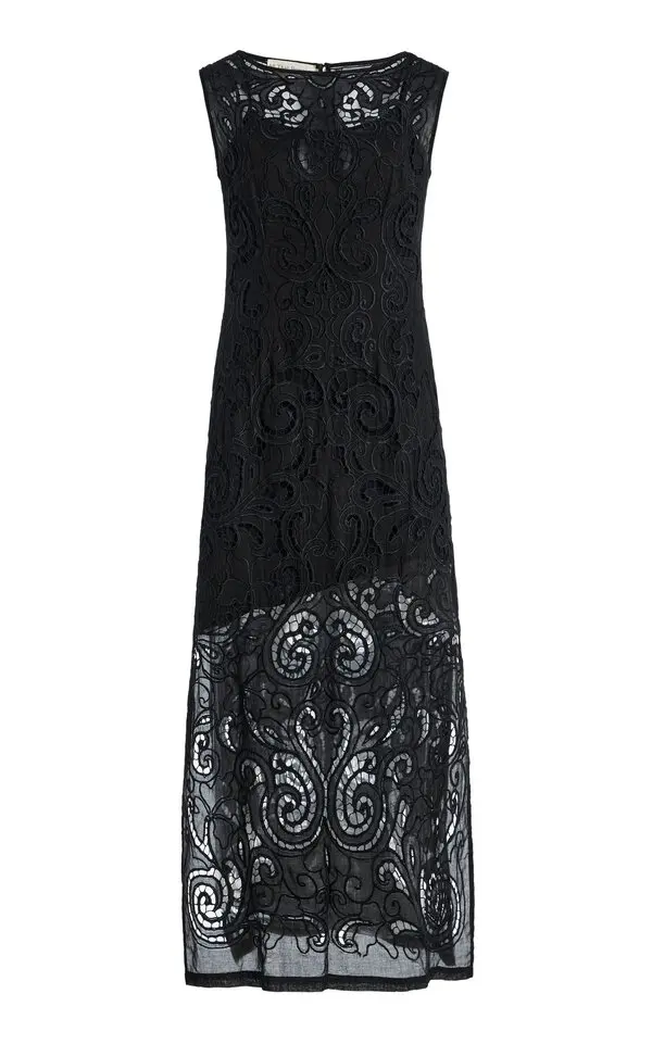 ALL THAT REMAINS Maya Cotton Lace Midi Dress