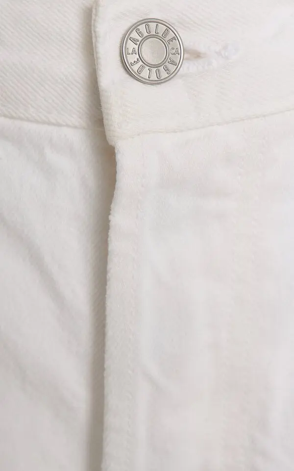 AGOLDE Ramona Denim Shorts - White