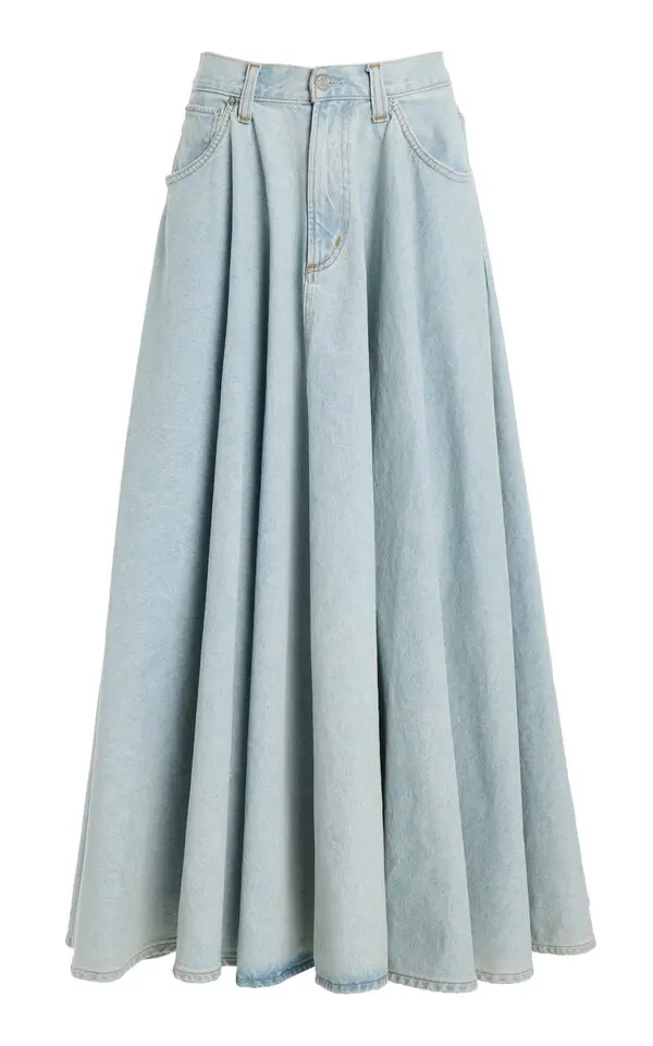 AGOLDE Otto Denim Maxi Skirt