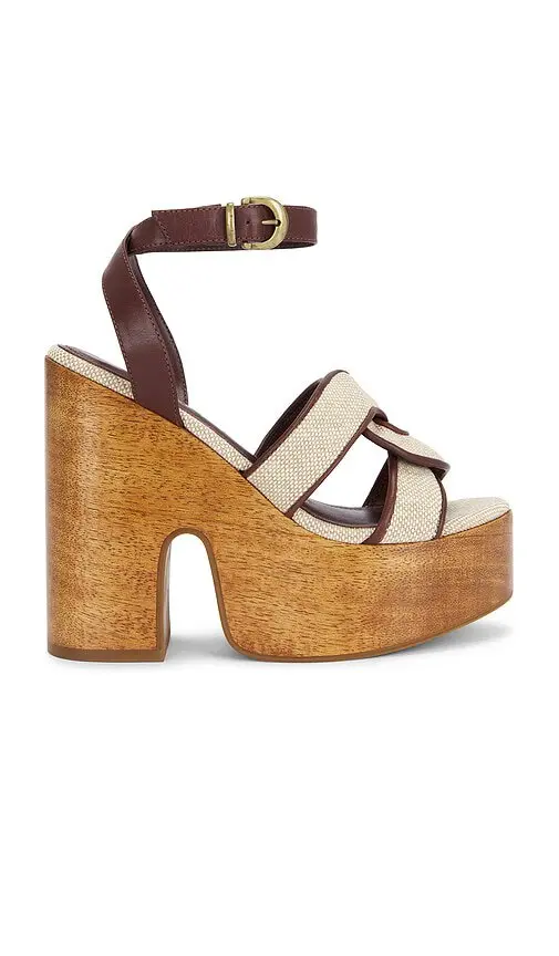 Schutz Rita Cutout Platform Wedge Sandal