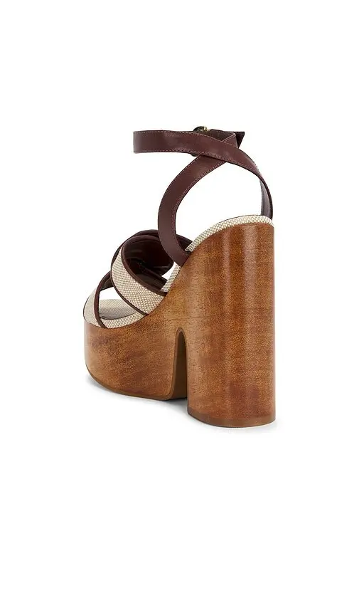 Schutz Rita Cutout Platform Wedge Sandal