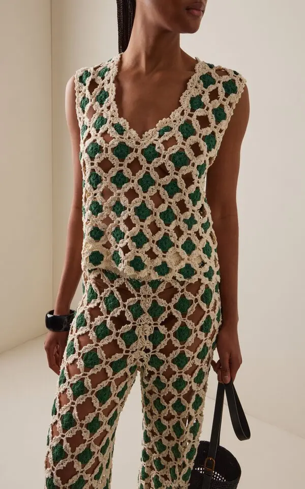 ALL THAT REMAINS Cris Cotton Crochet Top