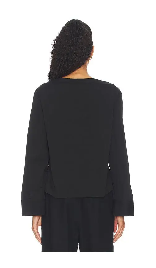 Theory Open Sleeve Boatneck Top