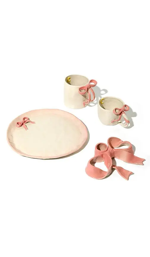 NOON & MOON Bowknot Dinner Plate