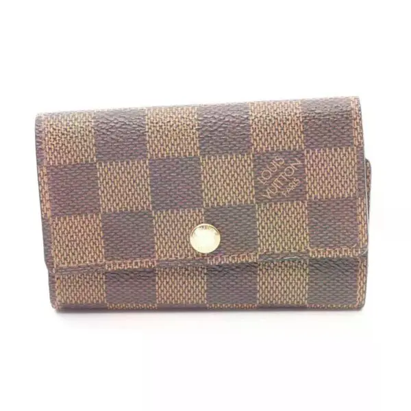 LOUIS VUITTON 2010 Multiclés Check Key Case - Brown